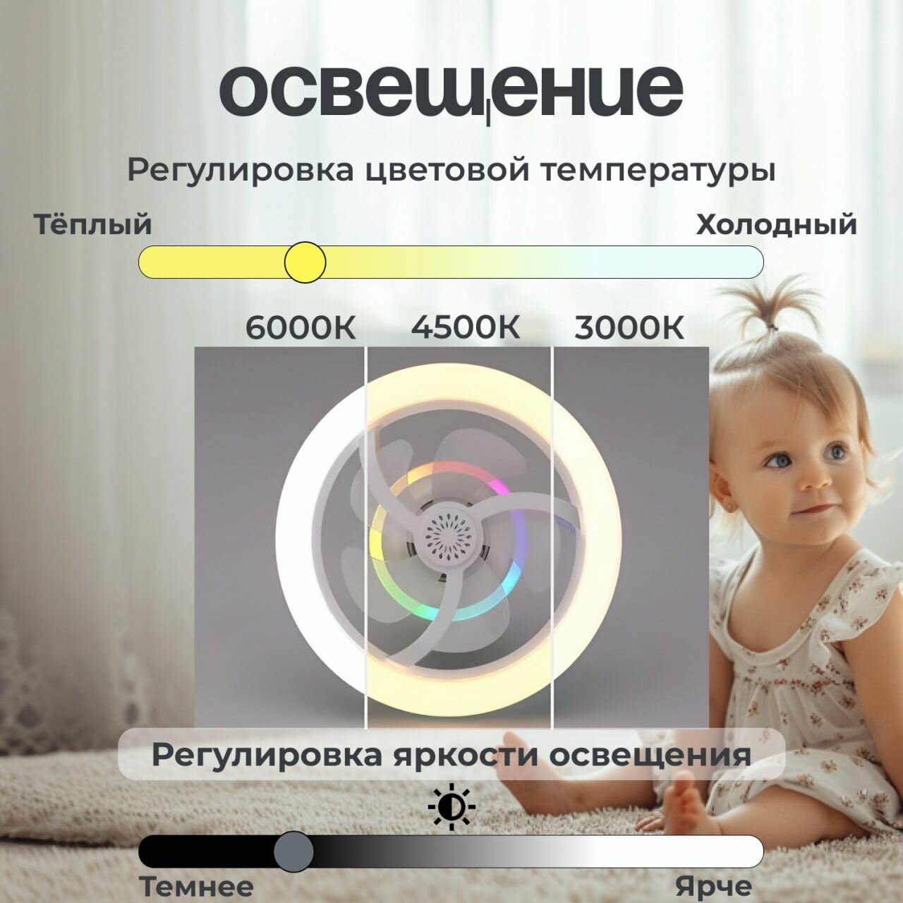 Люстра-вентилятор — фото 1