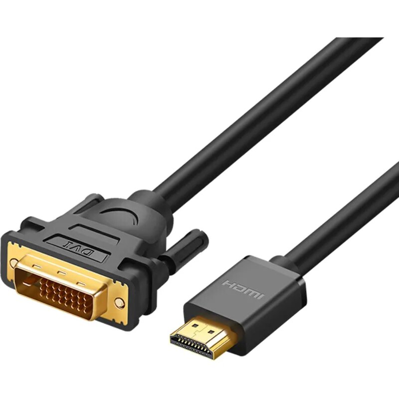 Кабель UGREEN HD106 HDMI - DVI-D (24+1). 30 AWG, 1080@60ц. 2м (10135) 1940664