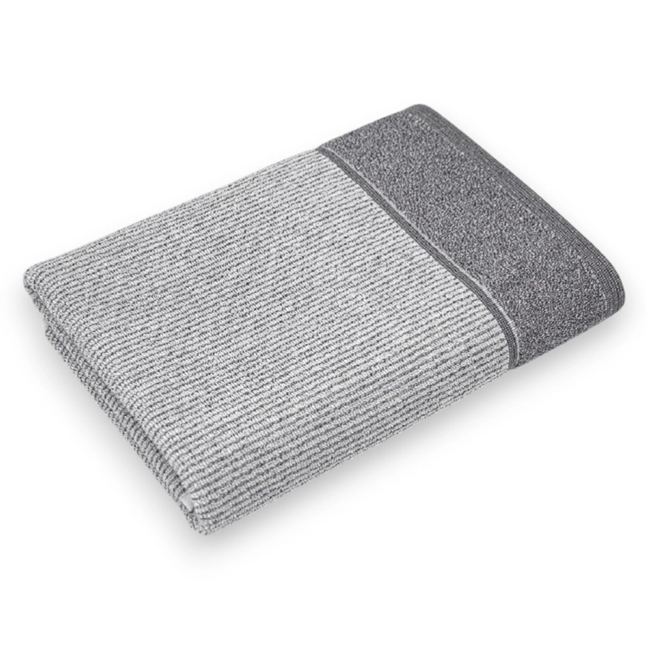 Bravo Line Полотенце махровое 70х130 см серый гладкокрашенное хлопок 440 г/м2