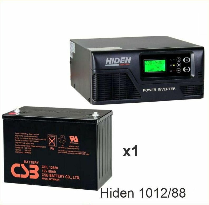 ИБП Hiden Control HPS20-1012 + CSB GPL12880 / ИБП для газовго котла отопления