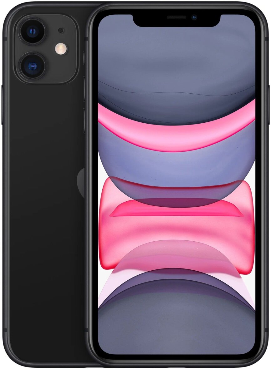 Смартфон Apple iPhone 11, 64Gb, Черный