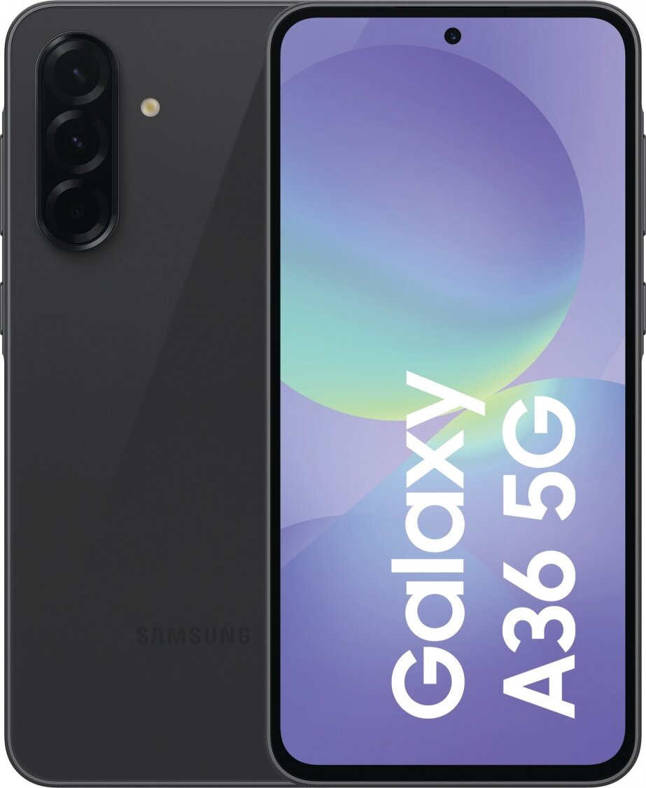 Смартфон Samsung Galaxy A36, 12/256Gb, nano SIM+eSIM, Black (Черный)