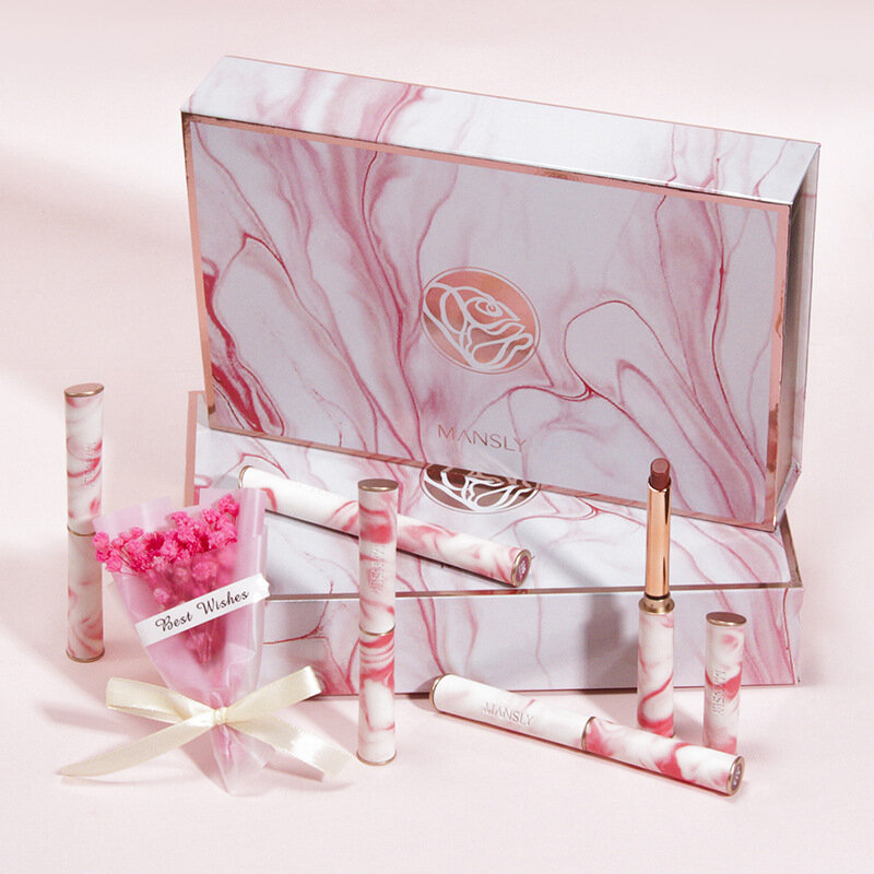Подарочный набор Manshree Lipstick Lover Gift Set-5 Red(5 colors) -EJ