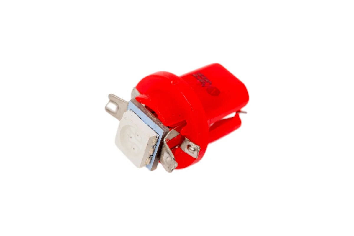Nord-Yada Светодиод T5 B8,5d-02 12V W1.2W 0.8 lm красный 1SMD, 2 шт в упаковке, 901986