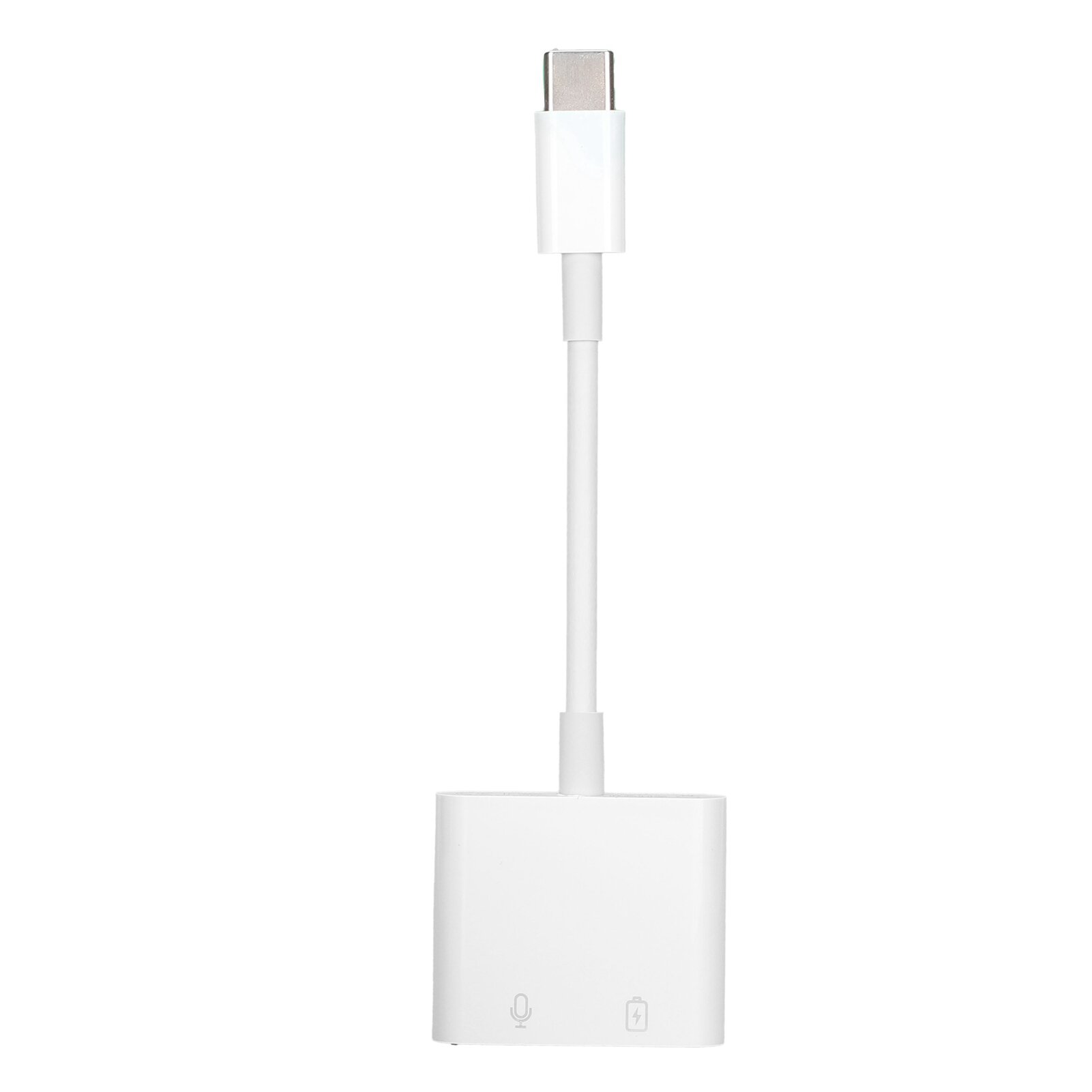 Адаптер 2-в-1 Type-C: двойной, для зарядки и наушников, аудио-сплиттер