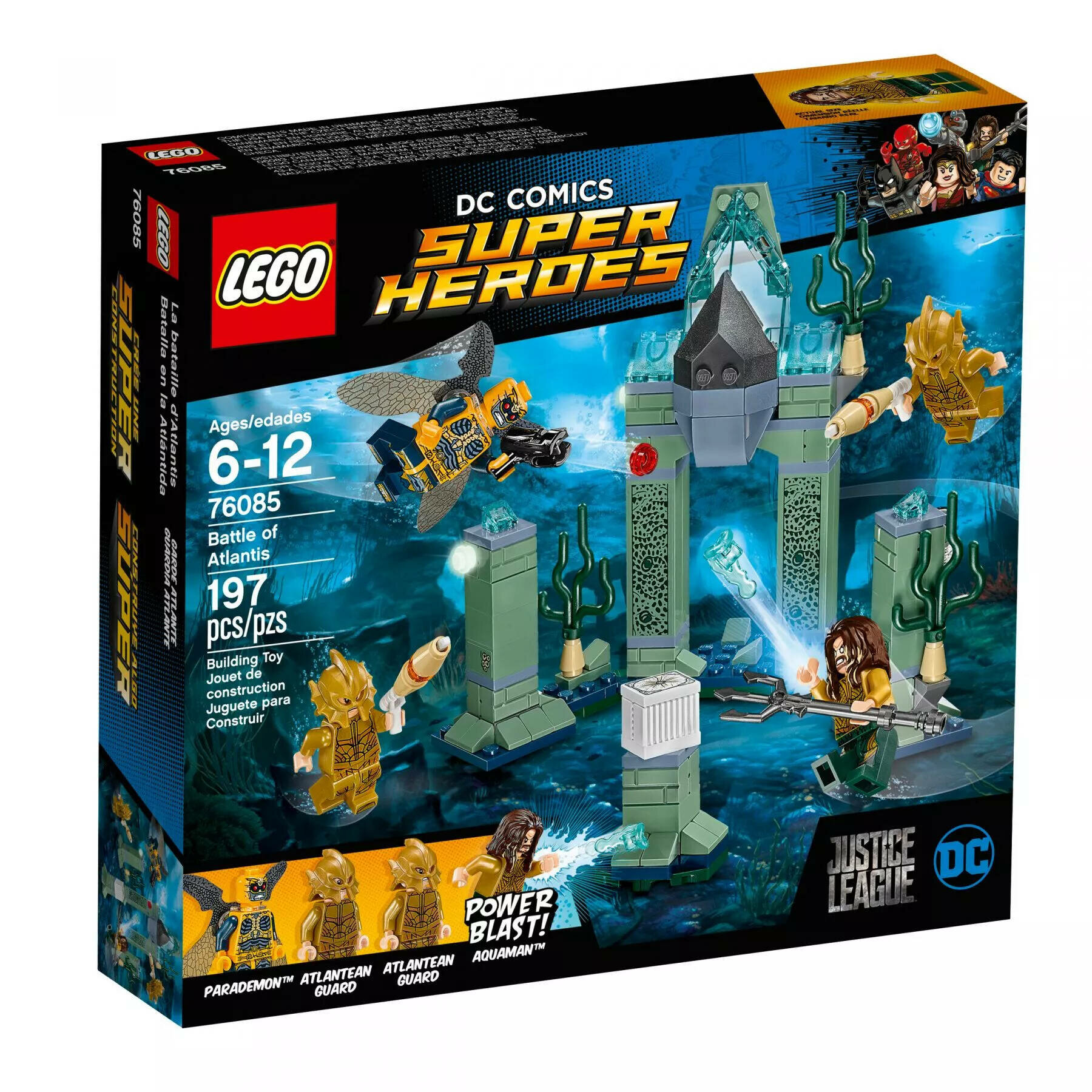 Конструктор LEGO Super Heroes 76085 Битва за Атлантиду, 197 деталей, от 6 лет, 2017 год