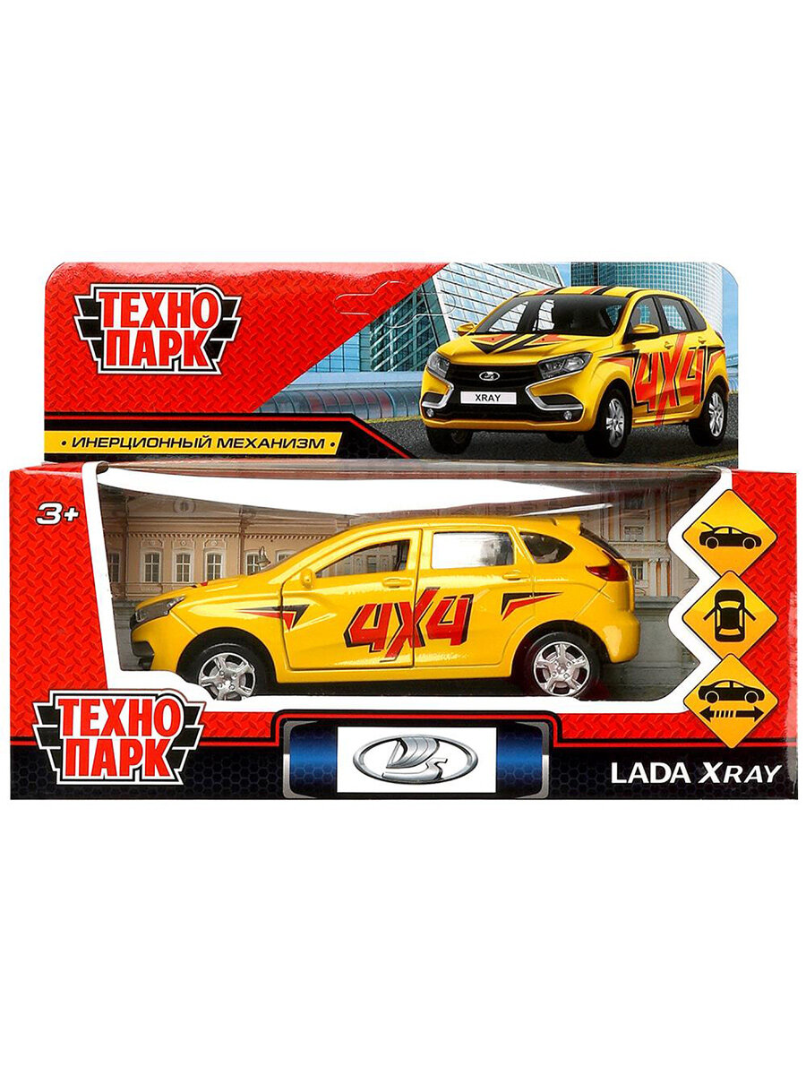 Технопарк Машина Lada Xray 12 см инерционная, металл XRAY-SPORT с 3 лет