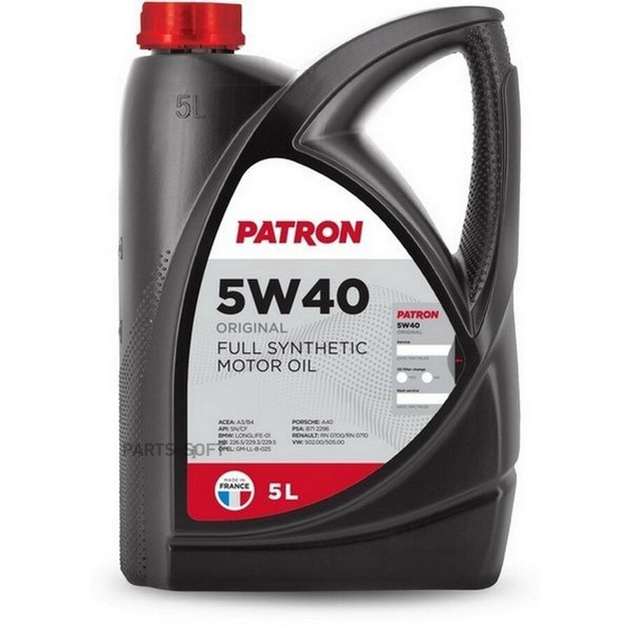 PATRON 5W40 5L ORIGINAL Масло моторное синтетическое 5л
