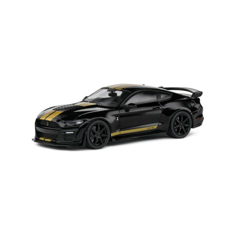 Машинка Solid Ford Mustang Shelby GT500 Coupe 2020 Black Gold 1/43 Die cast Scale Model Car