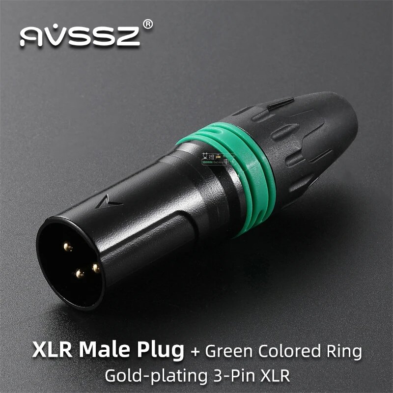 AVSSZ XLR DMX аудиокабель M-Plug GreenRing-B, Quantity - 1