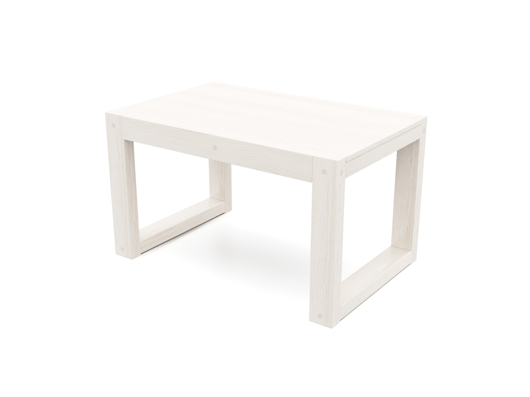 Столик садовый Arsko Амбер, массив дерева, беленый дуб, 80x50x45 см