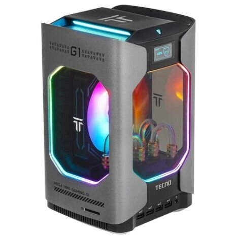 Мини-ПК TECNO MEGA MINI Gaming G1 (71003310003) серый - Intel Core i7-13620H, ядра: 10 x 2,4 ГГц, 32 ГБ DDR5, NVIDIA GeForce RTX 4060 для ноутбуков (8 ГБ), SSD 1024 ГБ, Windows 11 Home