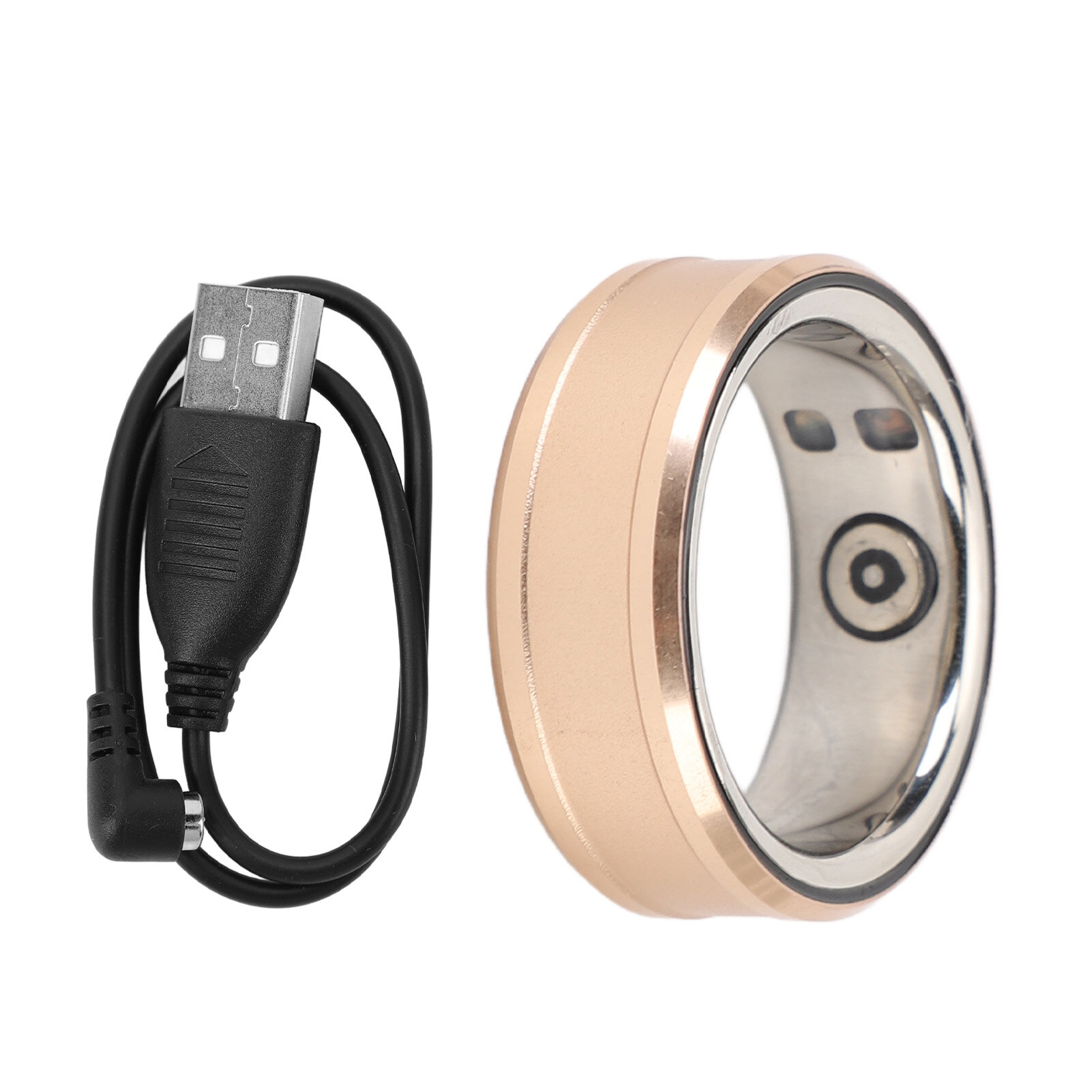 Умное кольцо для здоровья, мониторинг сна, определение температуры тела, перезаряжаемый трекер для спорта и фитнеса. Размер 20. Внутренний диаметр: около 19,8 мм / 0,8 дюйма, подходящий обхват пальца: 62,1 мм / 2,4 дюйма.