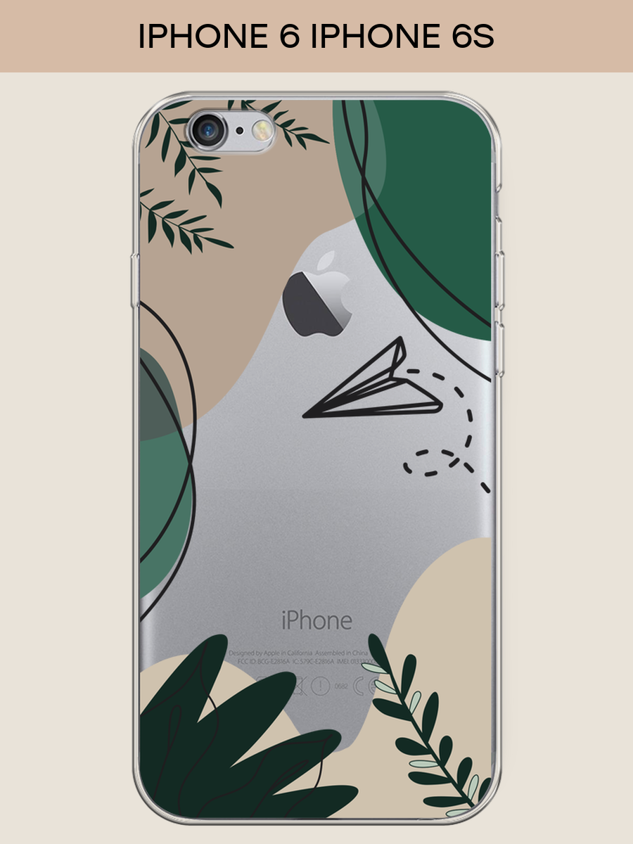 Чехол на Apple iPhone 6/6S / Айфон 6/6S с принтом Secret Garden, прозрачный