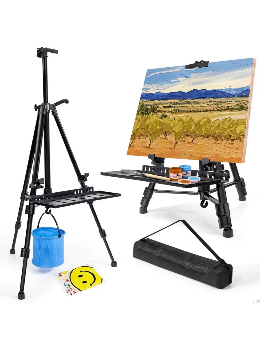 Телескопический, переносной Мольберт-тренога