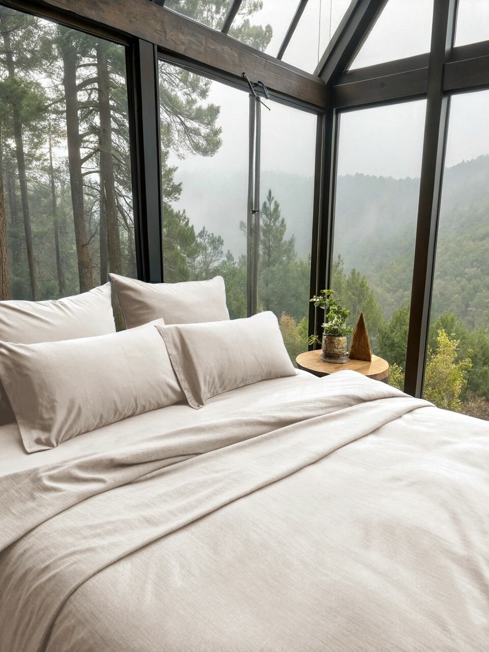 Наволочка ранфорс 60х60 - "Ванильный раф"