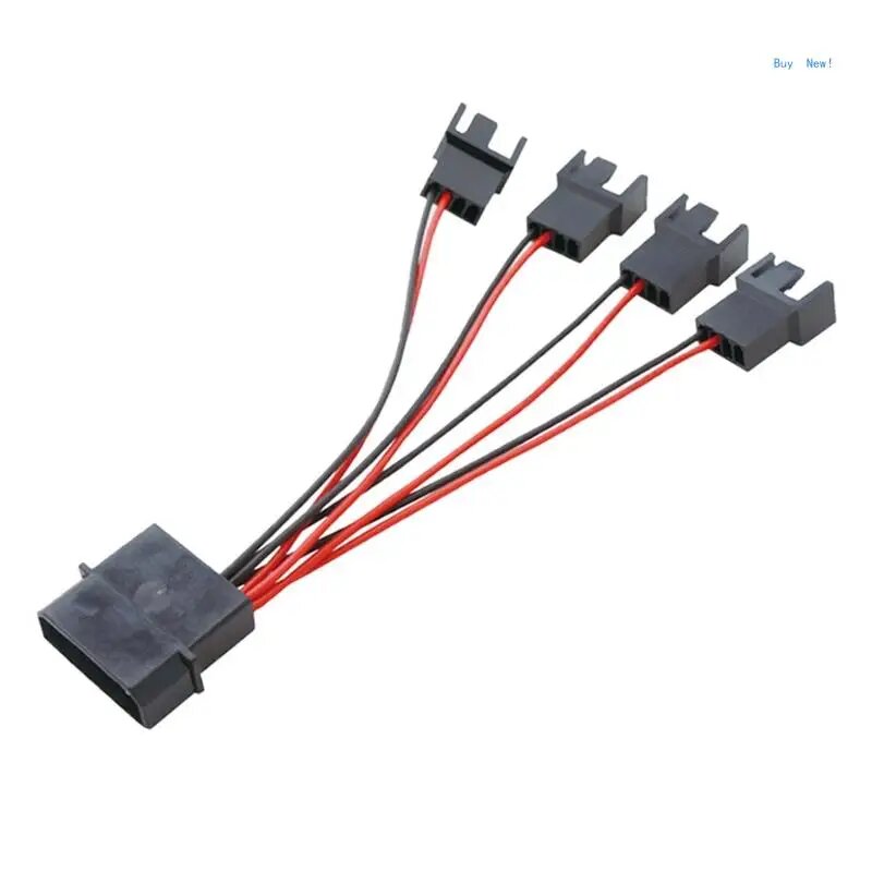 IDE 4-контактный штекер Molex на маленький 4-контактный женский Y-разветвитель адаптер дисковод гибких дисков кабель питания для