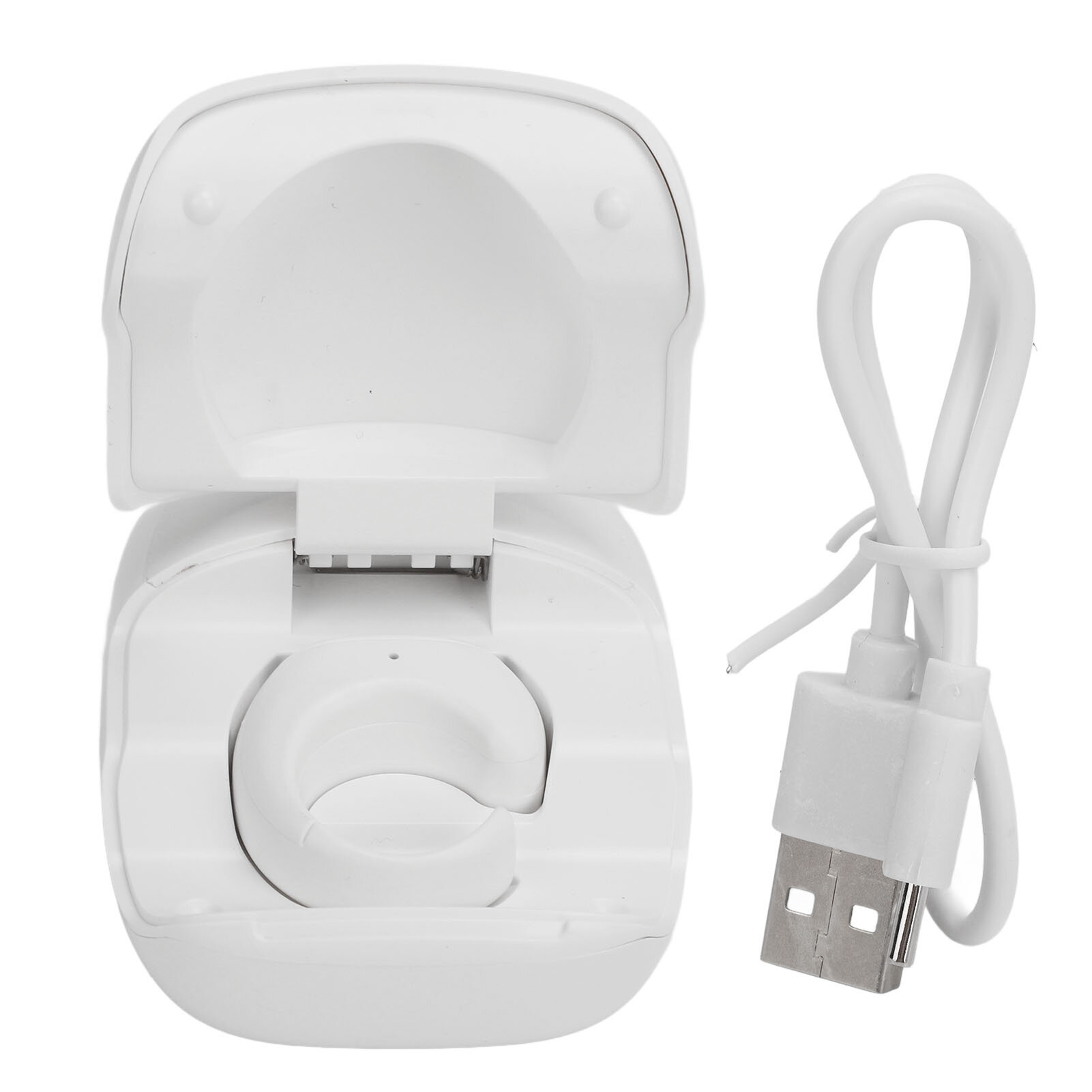 Пульт дистанционного управления Переворот страниц Bluetooth-камера Запись видео Пульт дистанционного управления с чехлом для зарядки Кольцо прокрутки для Android для телефонов IOS Планшет Белый