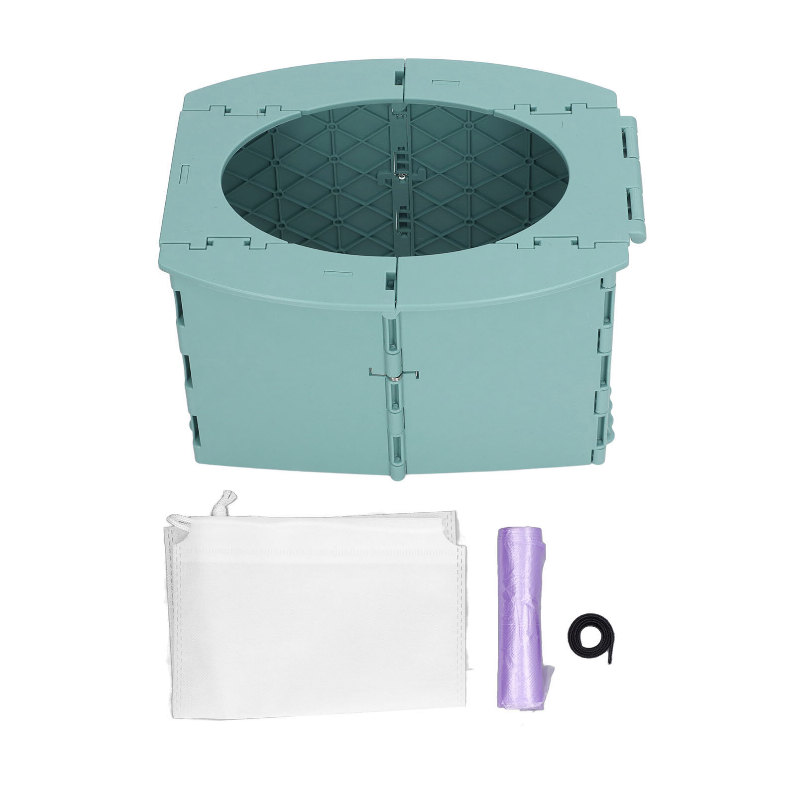 Малыш горшок складной складной PP Портативный детский детский туалет для походов на дальние расстояния за рулем зеленый