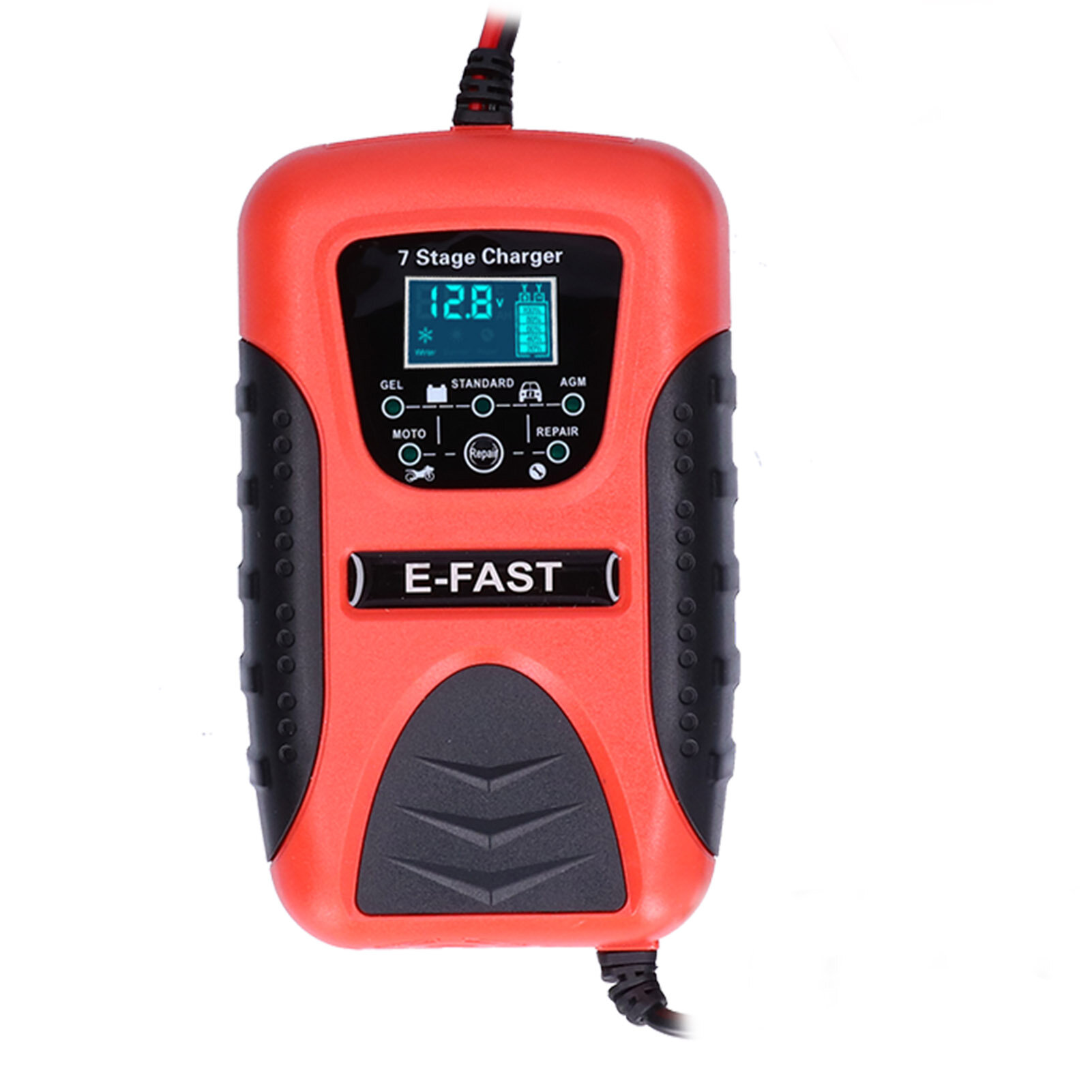 Автоматическое зарядное устройство 12V 7A с 7-ступенчатой зарядкой для мотоциклов, лодок и внедорожников