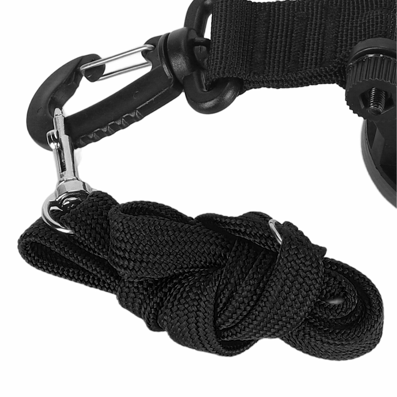 Привязь для купания домашних животных Регулируемый поводок для купания собаки с присоской для ухода за щенками и кошками в душе Черный S (6,5 см / 2,6 дюйма на присоске)