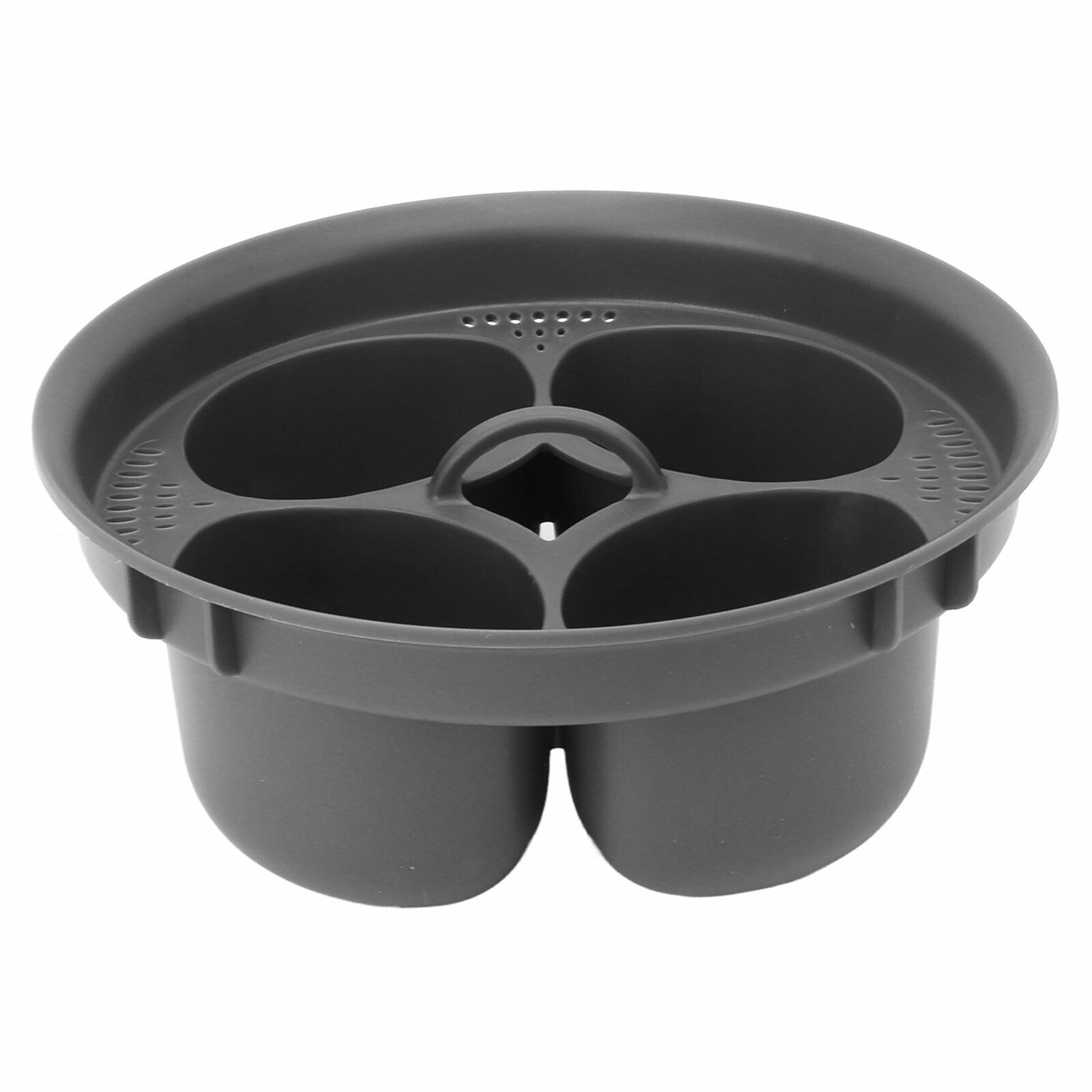 Многофункциональная паровая корзина из пищевого ПП с 4 формами для яиц, аксессуар для варки яиц для TM5, TM6, вес approx. 178g / 6.3oz, подходит для кухонных машин, фритюрниц, духовок, для приготовления риса, пельменей, супа, лапши, выпечки, комплект