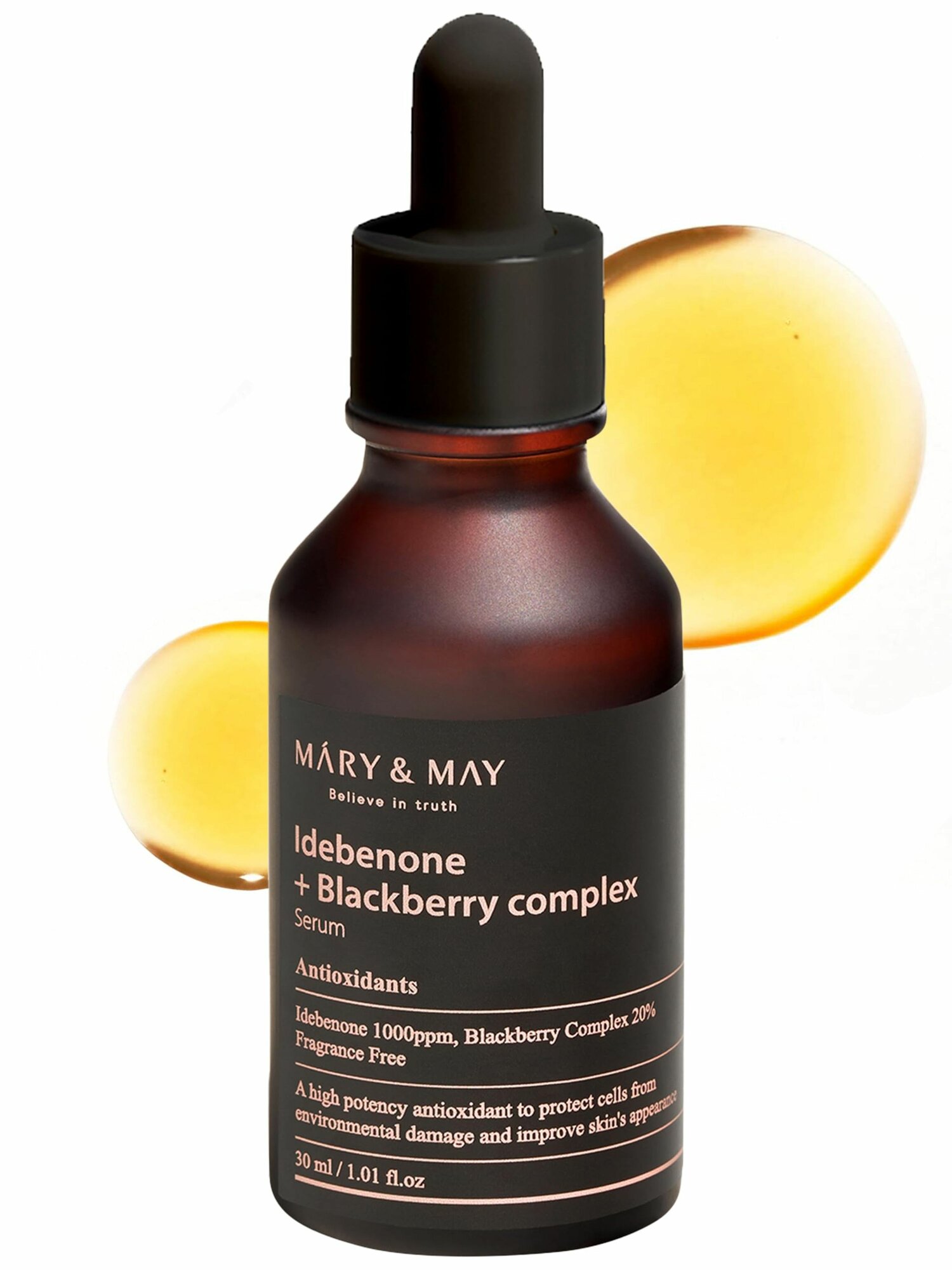 Сыворотка для лица MARY&MAY Idebenone + Blackberry Complex для всех типов кожи 30 мл