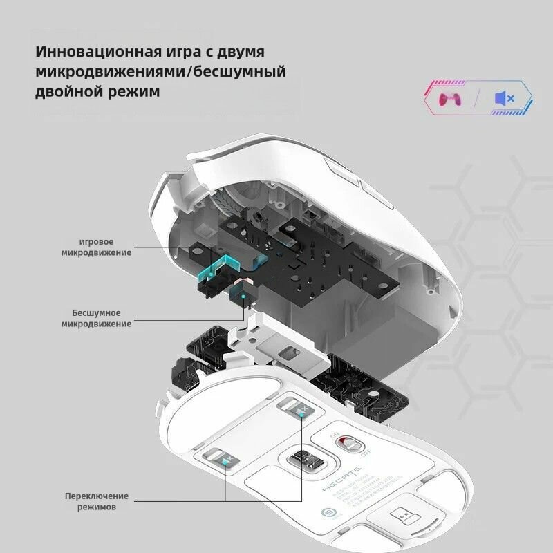 Edifier Мышь HECATE G3M Pro, белый — фото 1