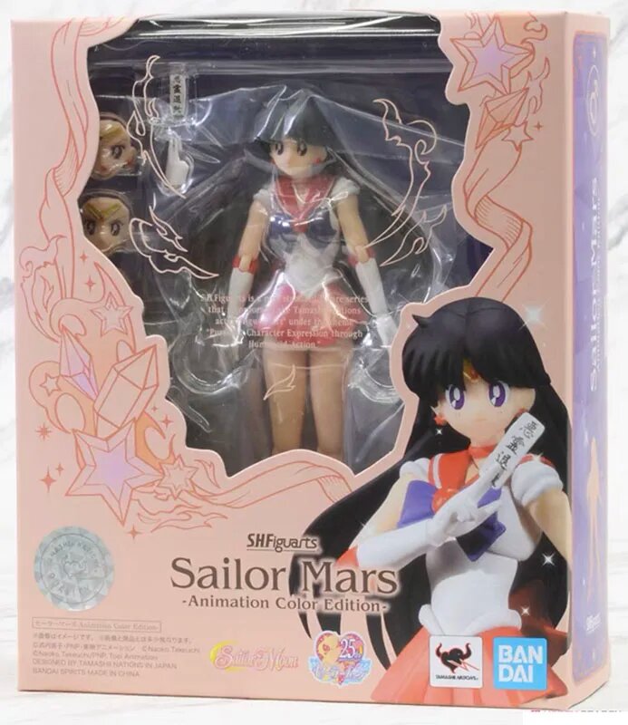 Фигурки S.H.Figuarts Sailor Moon Mercury Venus Mars Jupiter Bandai, Sailor Mars