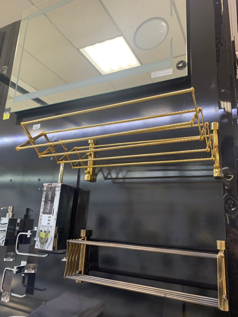 Полотенцедержатель раздвижной WINDISCH 85960O золото L100х525 h190