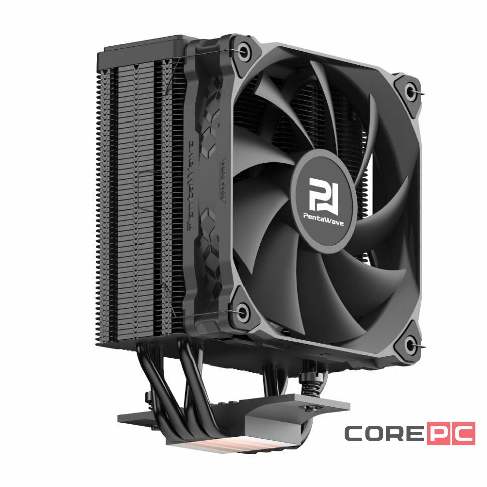 Кулер для процессора PentaWave (PC-Z04E BK PWM) Black, безопасное охлаждение