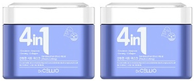Набор тканевых масок Dr. Cellio 4 In1 Daily Masksheet Sanddeuthan Collagen, 30 шт, 2 уп