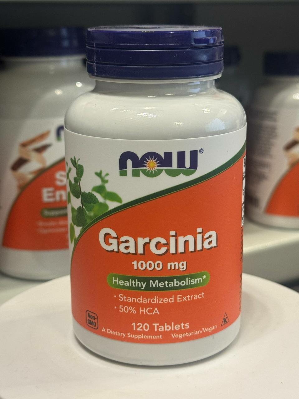 NOW Garcinia 1000 mg, Экстракт Гарцинии камбоджийской, 120 таблеток
