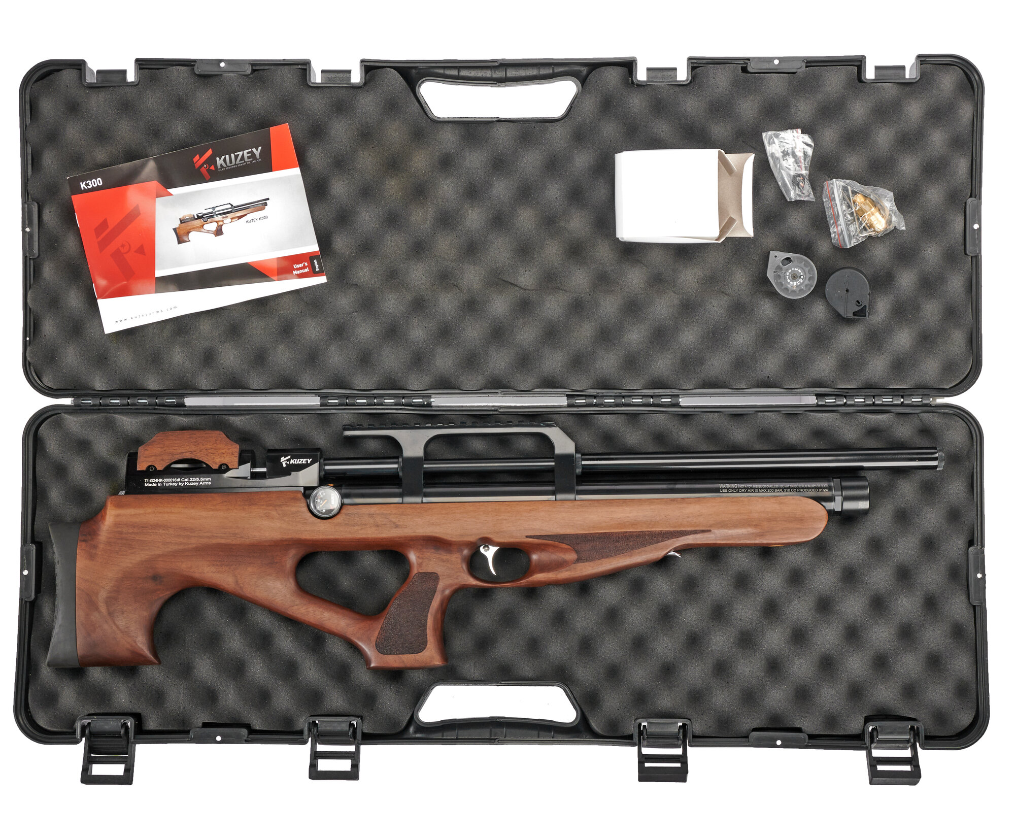 Пневматическая винтовка Kuzey K30 5.5 мм (орех, BullPup)