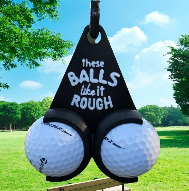 Golf Ball Holder Каркас сиденья для гольфа, два мяча, подвеска