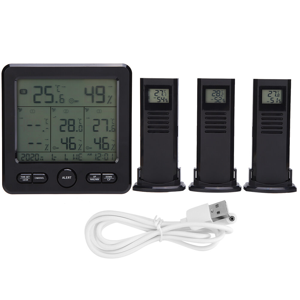 TS -6210 Цифровая беспроводная метеоэлемма Метеорологическая температура Метеорологический измеритель