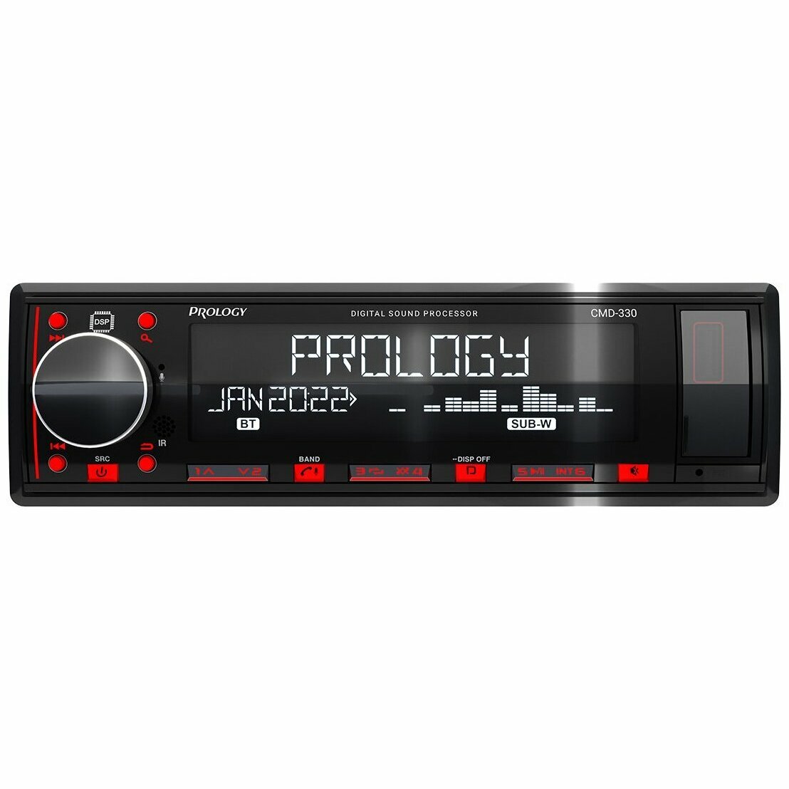 Автомагнитола CMD-330 DSP USB, FM, BT ресивер