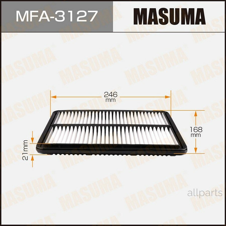 MASUMA MFA-3127 фильтр воздушный!\ Daihatsu Atrai K3-VE S2# 00>/ Hijet Grand Cargo K3VE 01-04