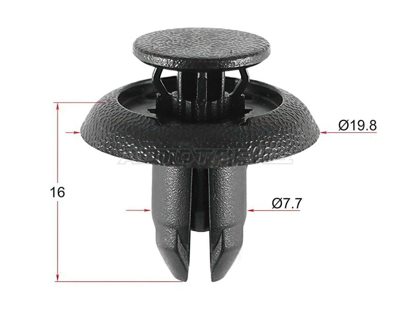Клипса крепежная, 10 шт для Мазда 2, 3, 6 арт STKJ2468 SAT