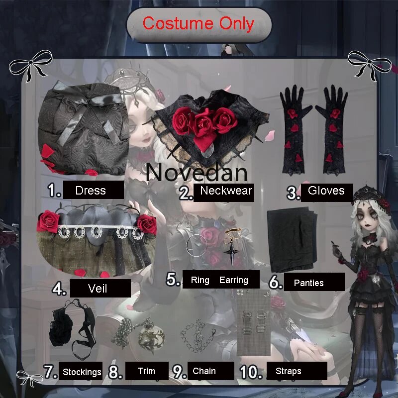 Косплей костюм Ada Messmer Novedan L, Ada Messmer Costume