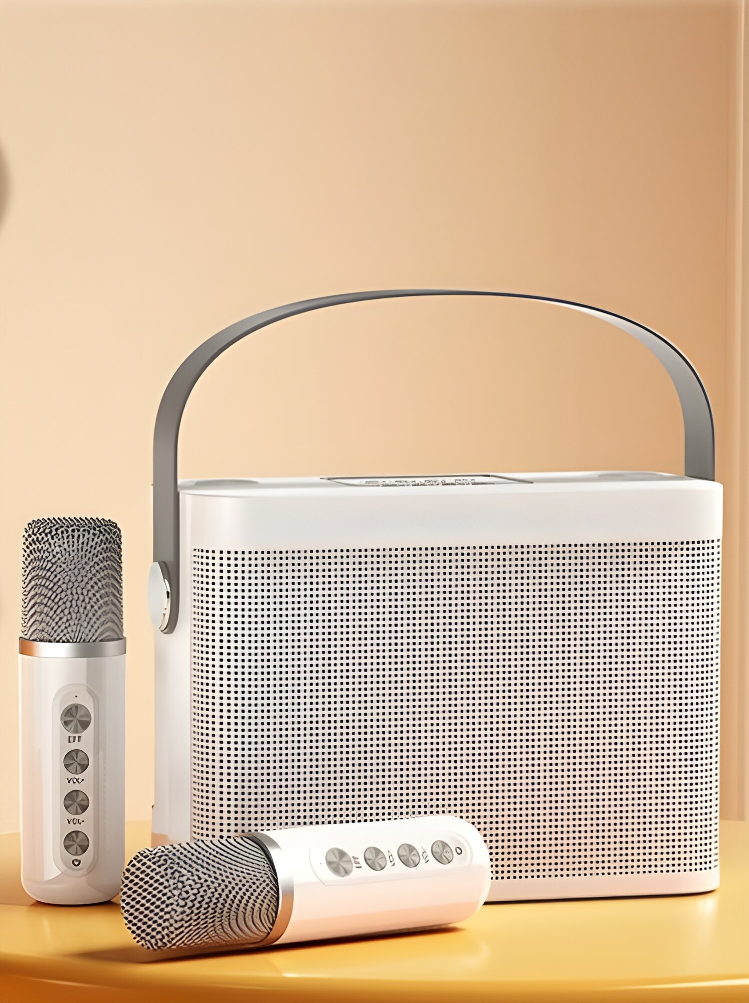 Микрофон KTV Audio YS203, беспроводной, два встроенных микрофона, всенаправленный