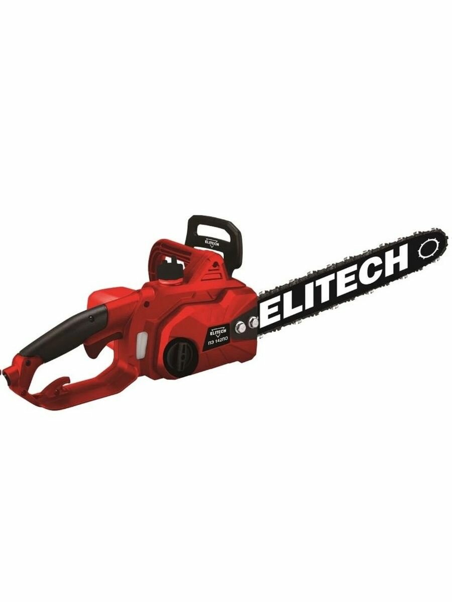 Пила цепная электрическая ELITECH ПЭ 142ПО (E1611.022.00) (1400Вт, шина 30см, шаг3/8", паз1.3мм)