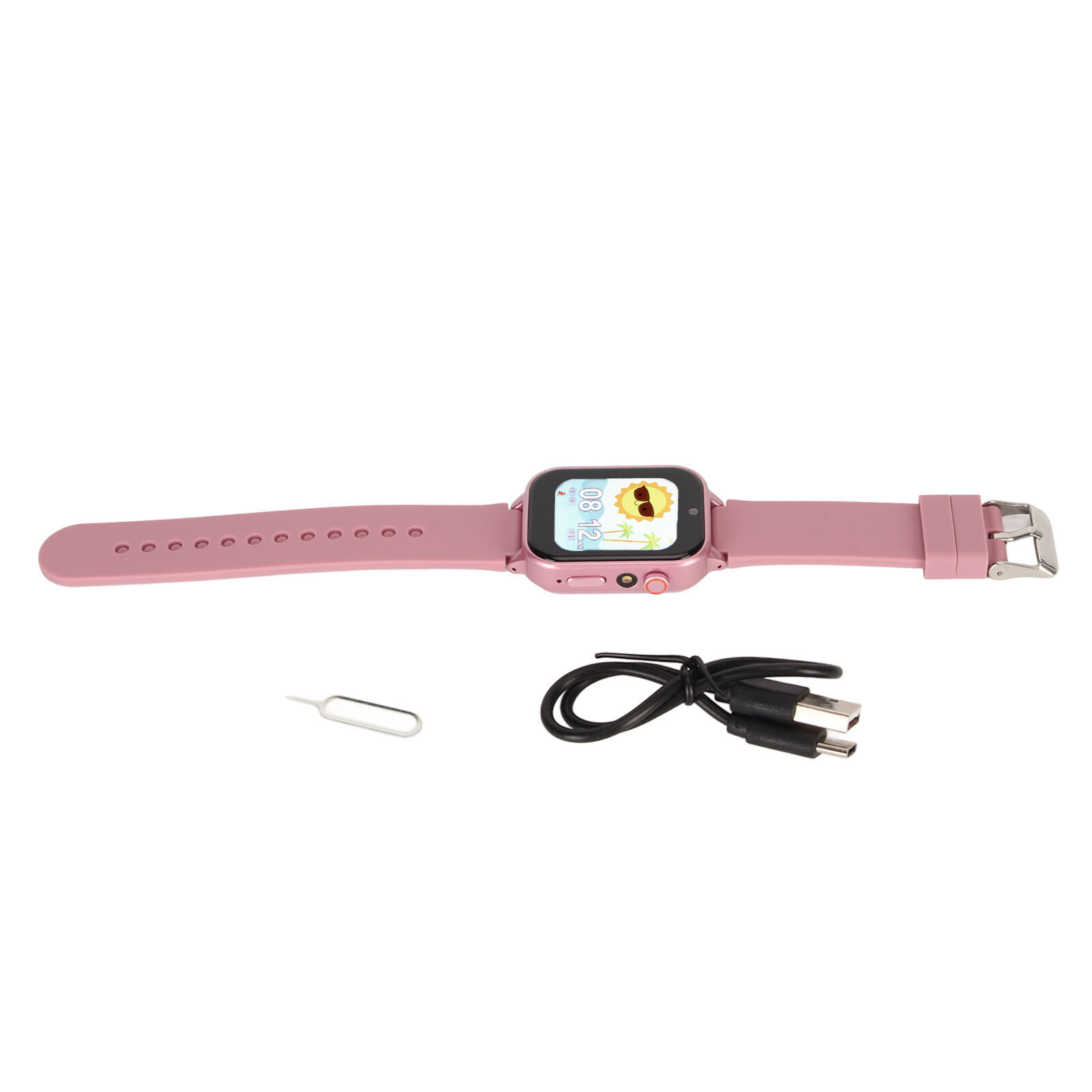 Детские смарт-часы с двумя камерами, телефон-часы высокой четкости, для детей 4-12 лет, шампанское