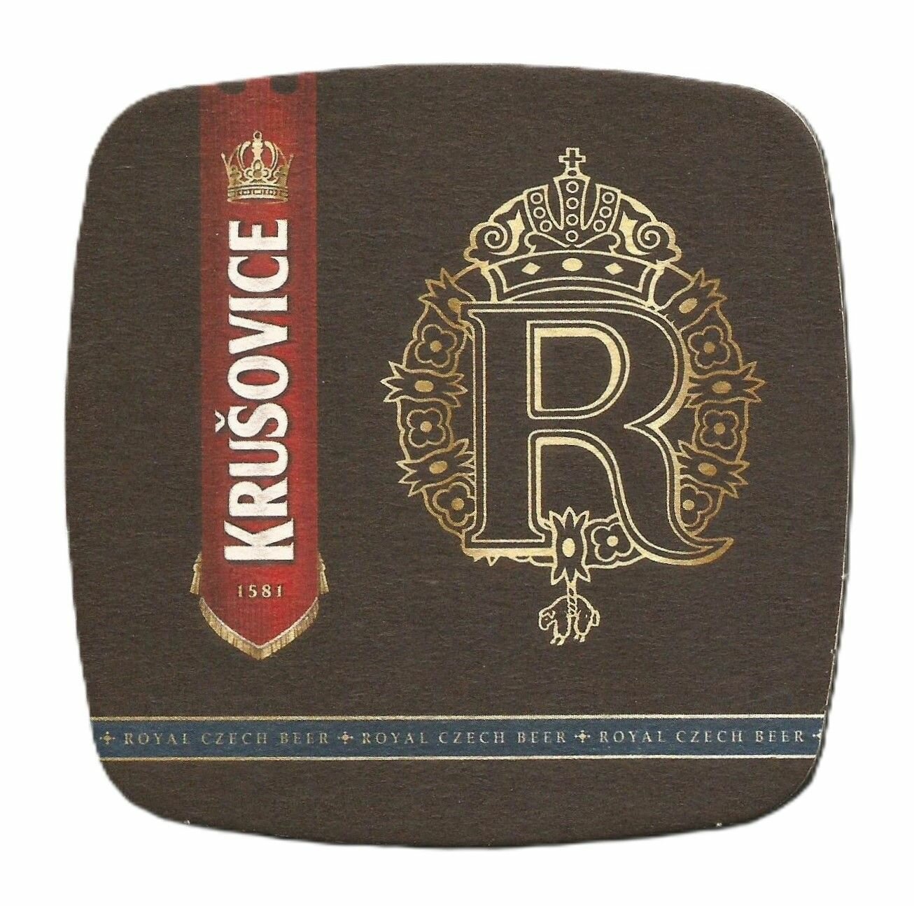 Бирдекель (костер) Krusovice 28 Generations Чехия (подставка под пивной бокал)