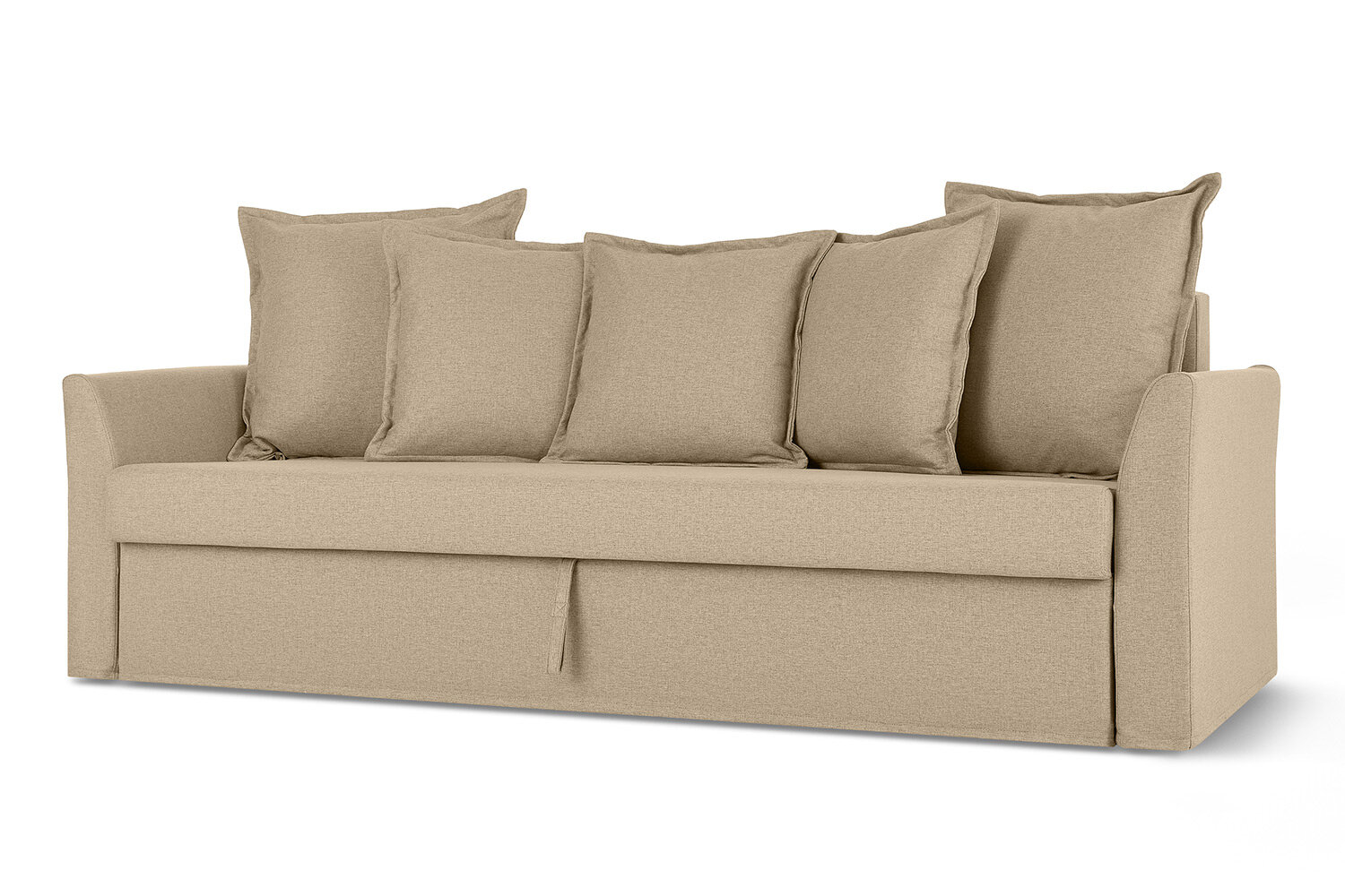 Диван-кровать 3-местный Катунь 232х87х96 см, обивка рогожка, бежевый