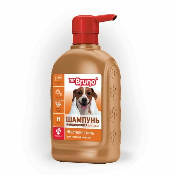 Mr.Bruno Шампунь-кондиционер для собак с жесткой шерстью жесткий стиль №3 фл. 350мл