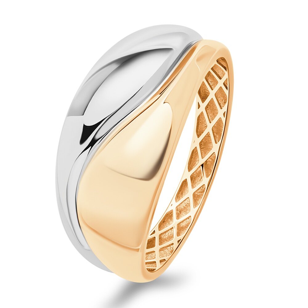 Кольцо, красное золото, 585 проба, родирование