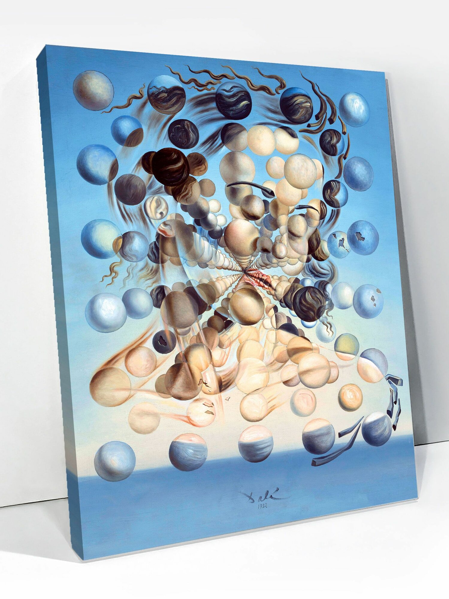 Картина Сальвадор Дали Галатея со сферами на холсте 70х55см