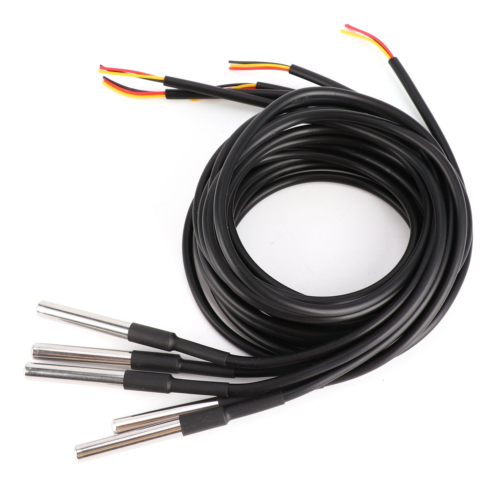 5 шт. датчик температуры из нержавеющей стали водонепроницаемый кабельный термометр