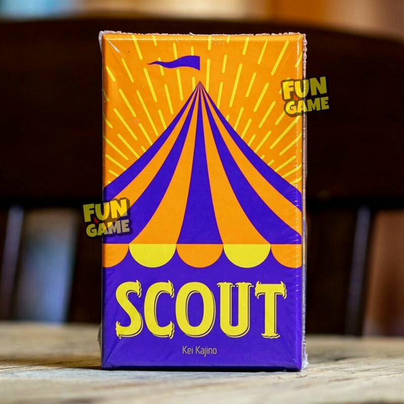 Настольная карточная игра "Скаут" с 45 картами, 23 скаутами, 30 фишками и 5 козырями для стратегии и веселья